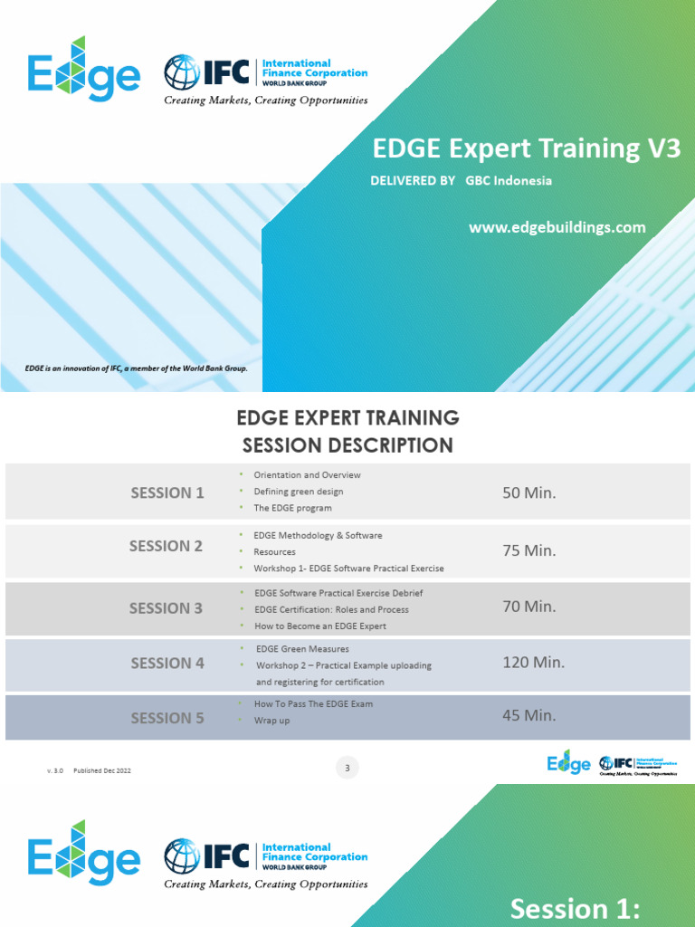 Ifc's Edge Experts v3 Training Final Update - Indonesia | PDF | Green ...