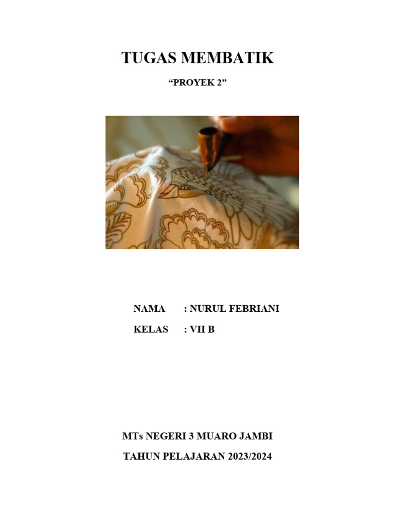 Tugas Membatik | PDF