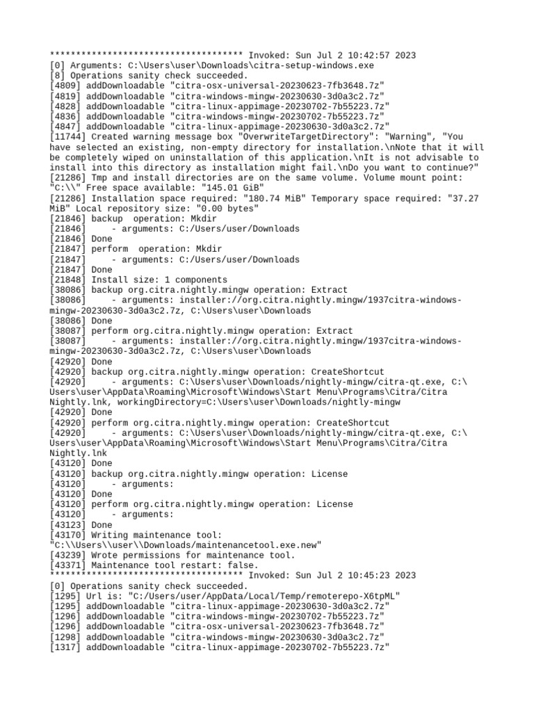 Installation Log | PDF | Microsoft Windows | Computer Engineering