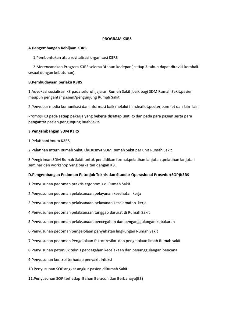 Program k3rs 1 | PDF