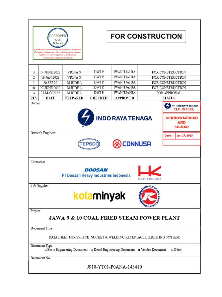 J910-YT01-P0ANA-145410 - Datasheet For Switch, Socket & Welding Receptacles (Lighting System ...