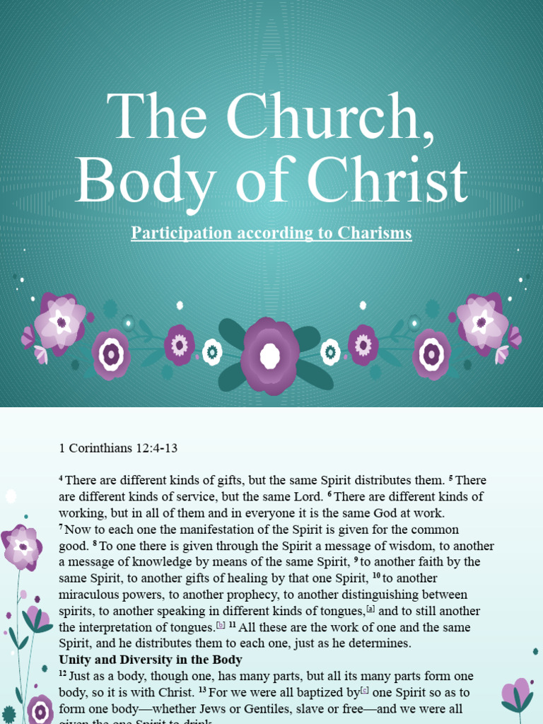 The Church Body of Christ | Download Free PDF | Spiritual Gift | God In ...