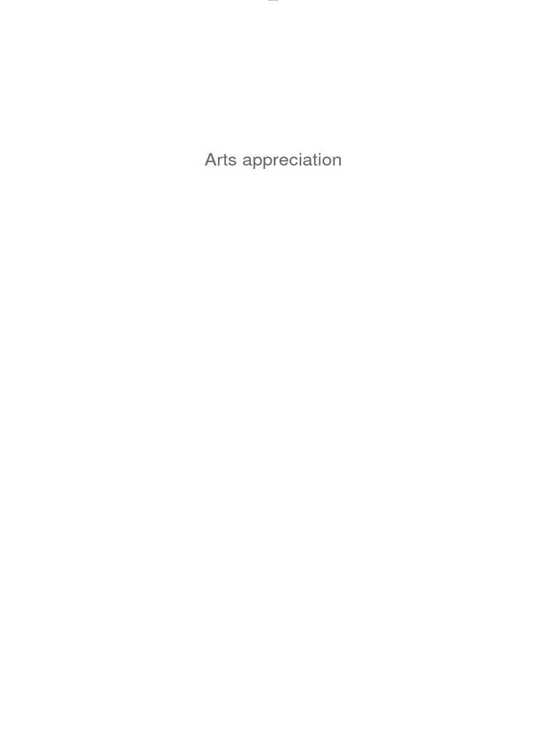 Arts-Appreciation-module Chapter 1 | PDF | Mental Processes | Cognitive ...