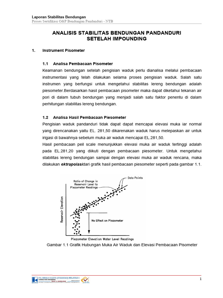 3 - Final Stabilitas Pandanduri Impounding Ekstrapolasi | PDF