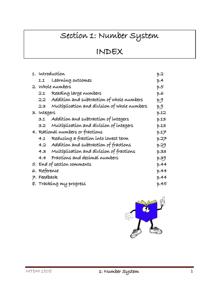 02-Section 1 Number System PDF | PDF | Numbers | Mathematical Notation