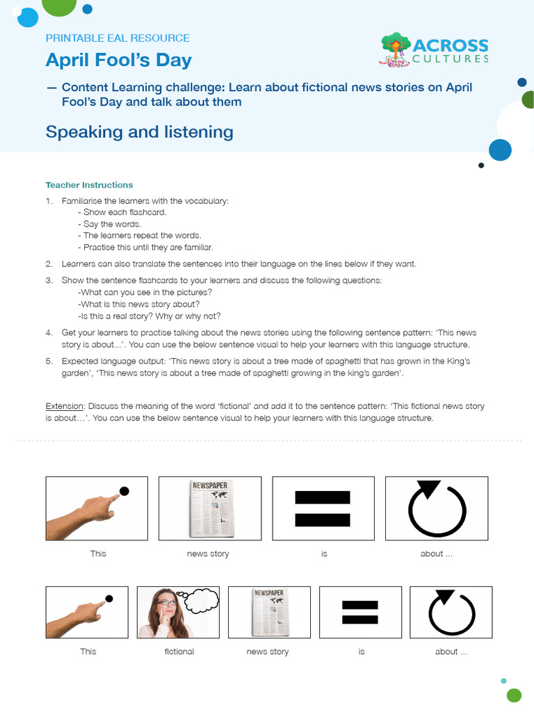 April Fools Day | PDF | Vocabulary | Learning