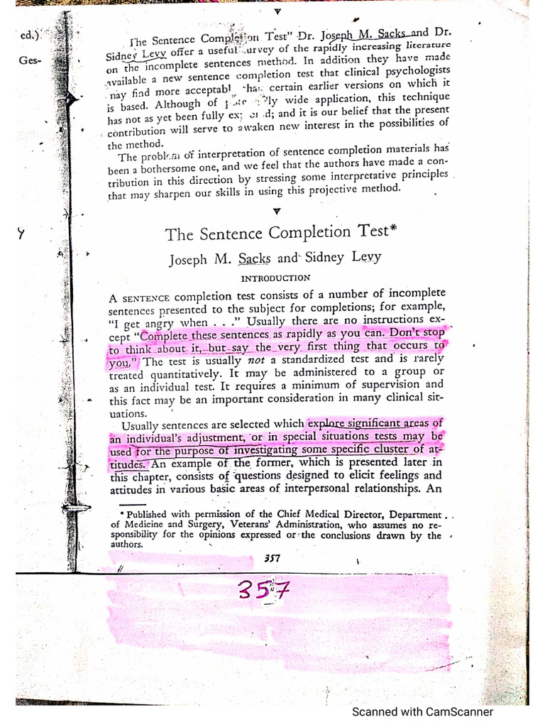 Sack - S SCT Manual | PDF