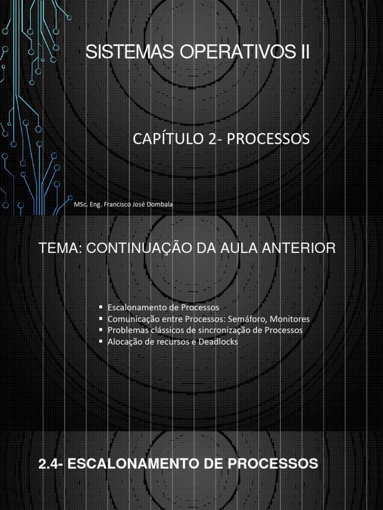 Aula 03A Processos Insutec | PDF | Agendamento (informática) | Processo ...