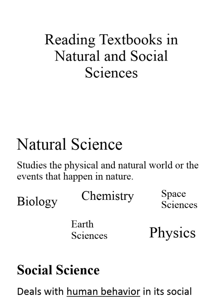 Textbook Features for Science Students | PDF | Science | Social Sciences