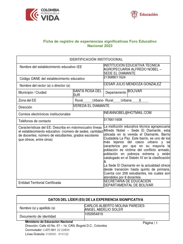 Ficha El Agua Como Eje Transformado Del Mundo Escolar Y Comunitario ...