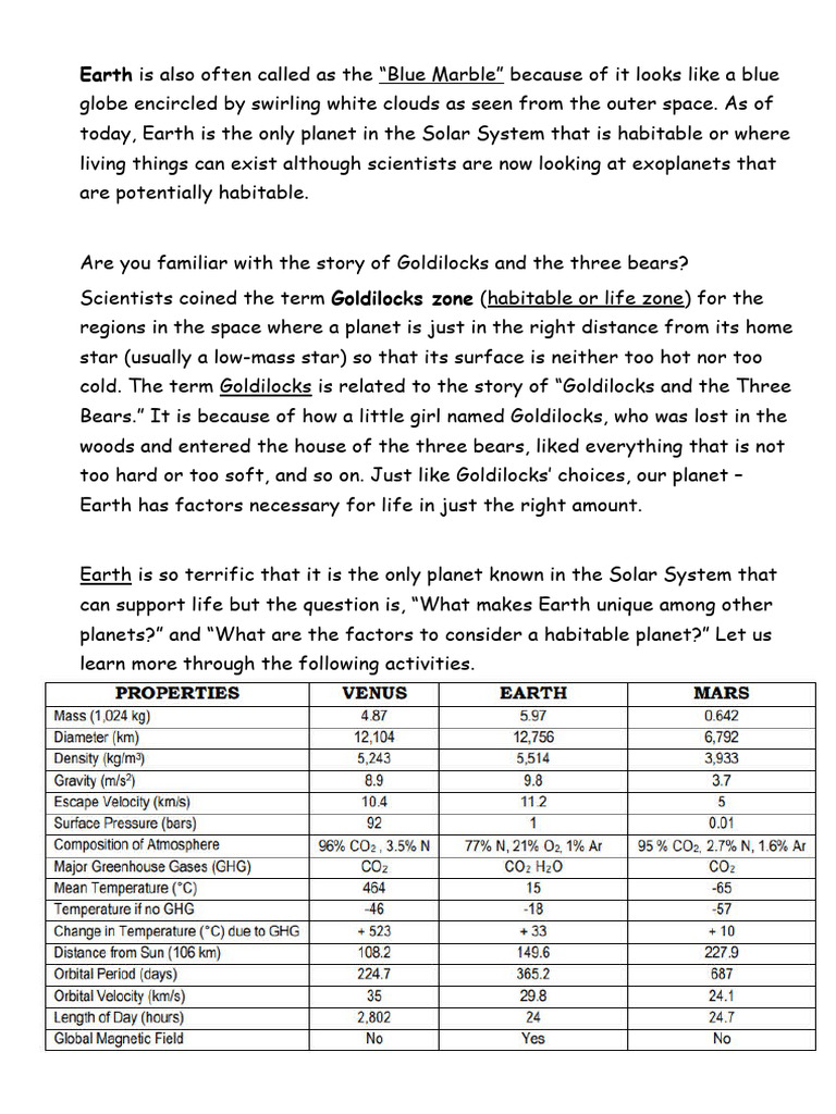 Earth Life Science | PDF | Earth | Planetary Habitability