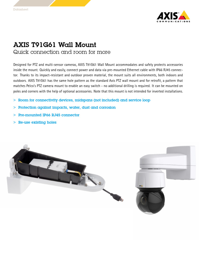 axis-t91g61-wall-mount-en-US-273488 | PDF | Electrical Components ...