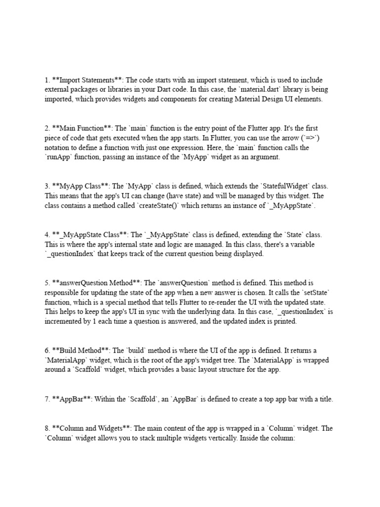 Flutter Basics | PDF | Information Technology | Computer Engineering