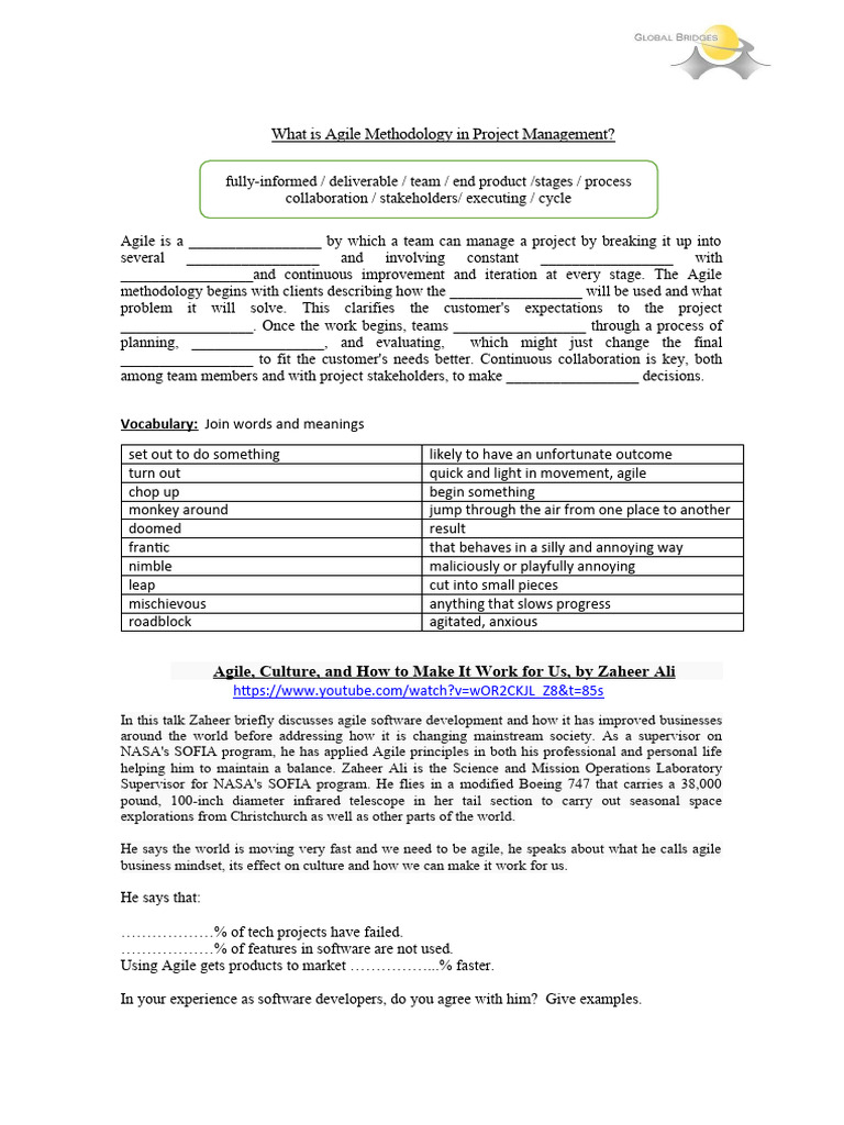 Agile Culture and How To Make It Work For Us | PDF | Agile Software Development | Software ...