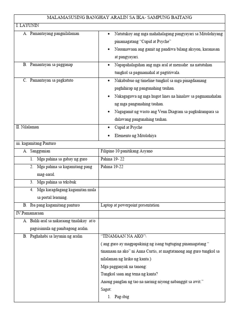 Lesson Plan g10 | PDF