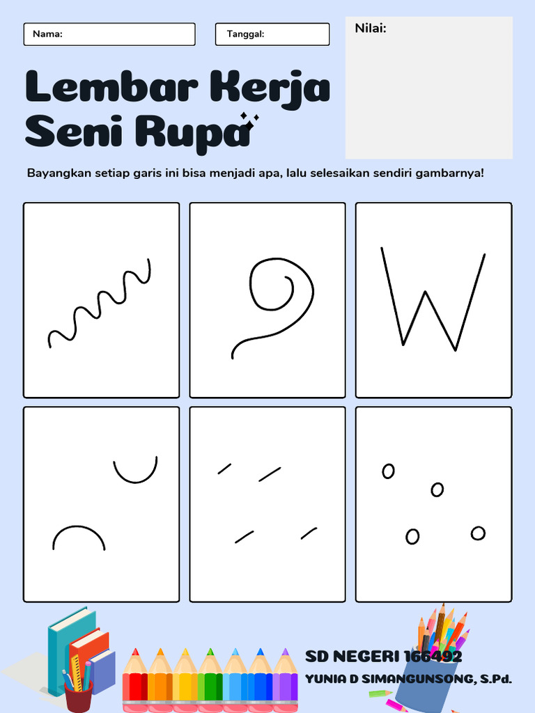 Seni Rupa Garis Kelas 1 | PDF