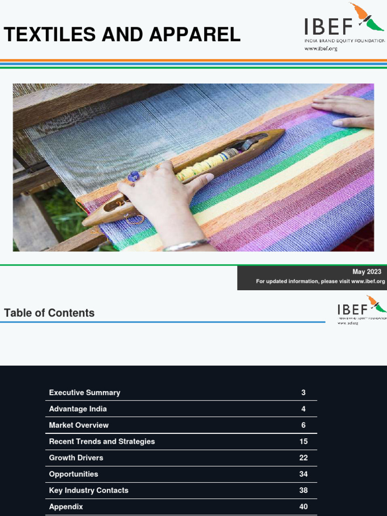 Textiles and Apparel May 2023 | PDF | Textiles | Clothing Industry
