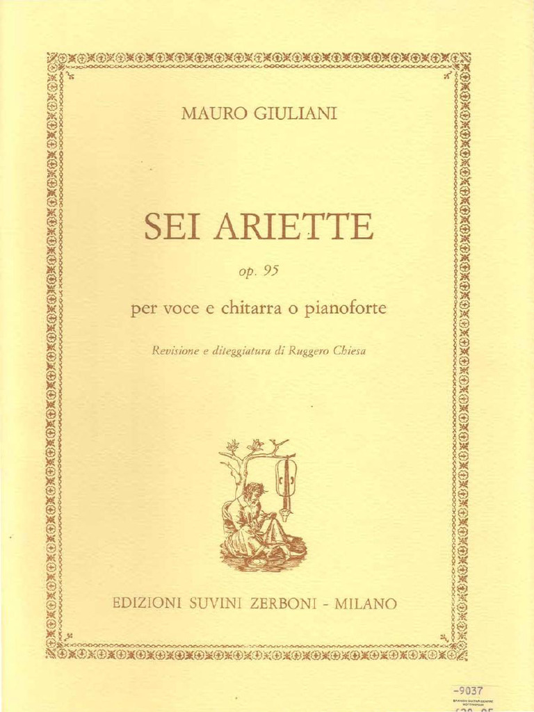 Mauro Giuliani Sei Ariette | PDF