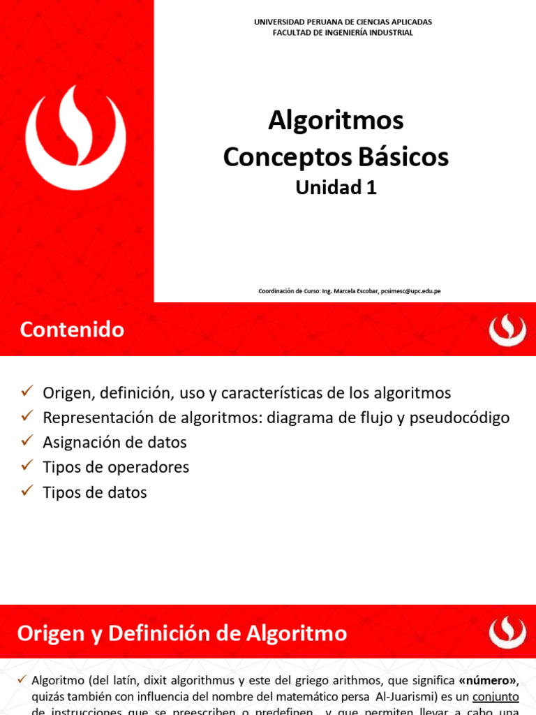 U1-1 Algoritmos Conceptos Básicos | PDF | Algoritmos | Lenguaje de ...