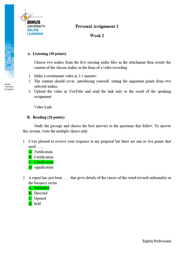 Personal Assignment 1 | PDF | Decision Making | Rationality
