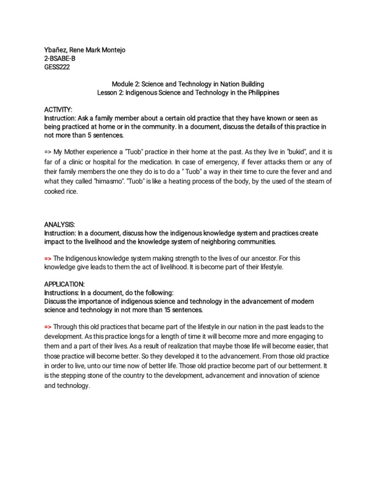 Share 2-BSABE-B - YBAÑEZ, RM. - Module 2-L2 | PDF