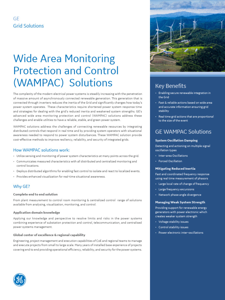 Wide Area Protection Control Brochure 33228 202204 | PDF | Electrical ...