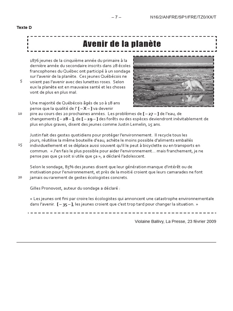 Partage de La Planète Ab - Avenir de La Planète | PDF | Sciences et ...