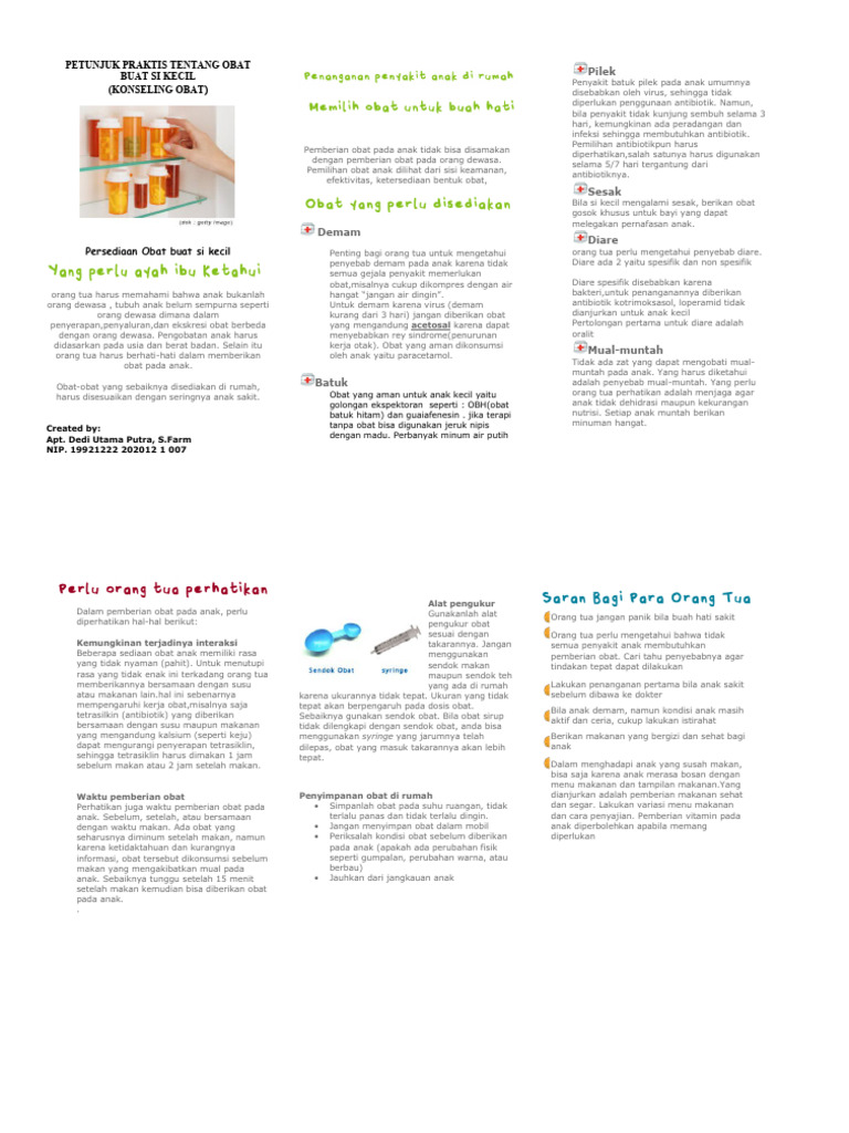 Leaflet Konseling Obat | PDF