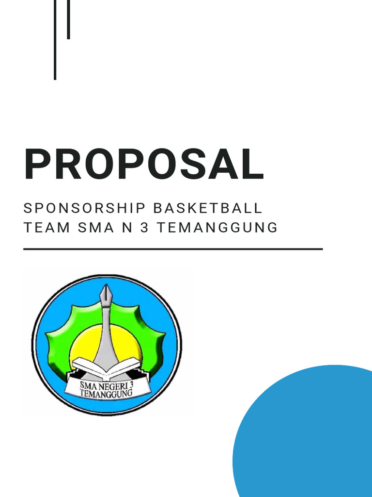 Proposal Sponsorship Tim Basket SMA N 3 | PDF