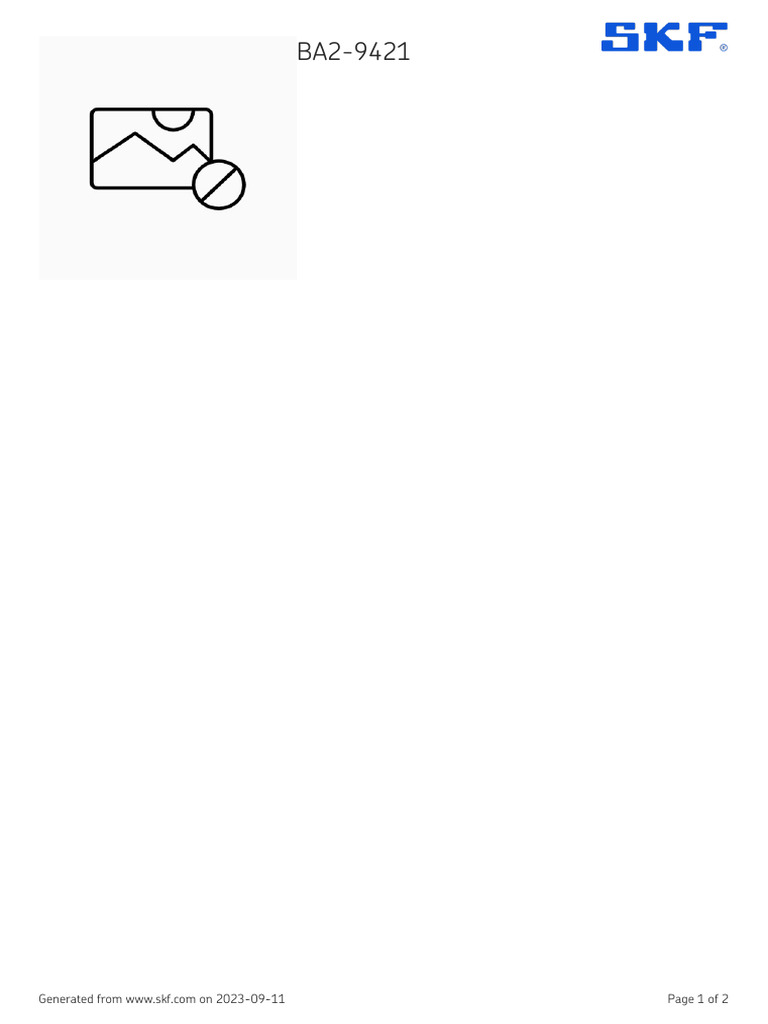 SKF BA2-9421 Specification | PDF | License | Application Software