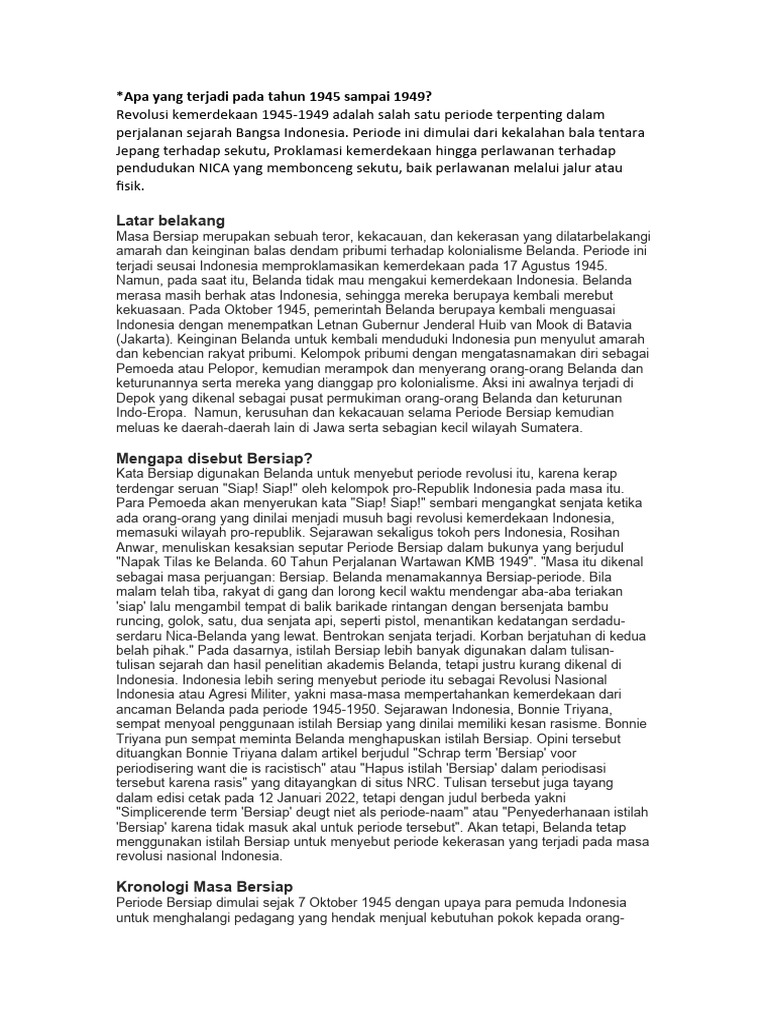 Sejarah Kelam Indonesia | PDF