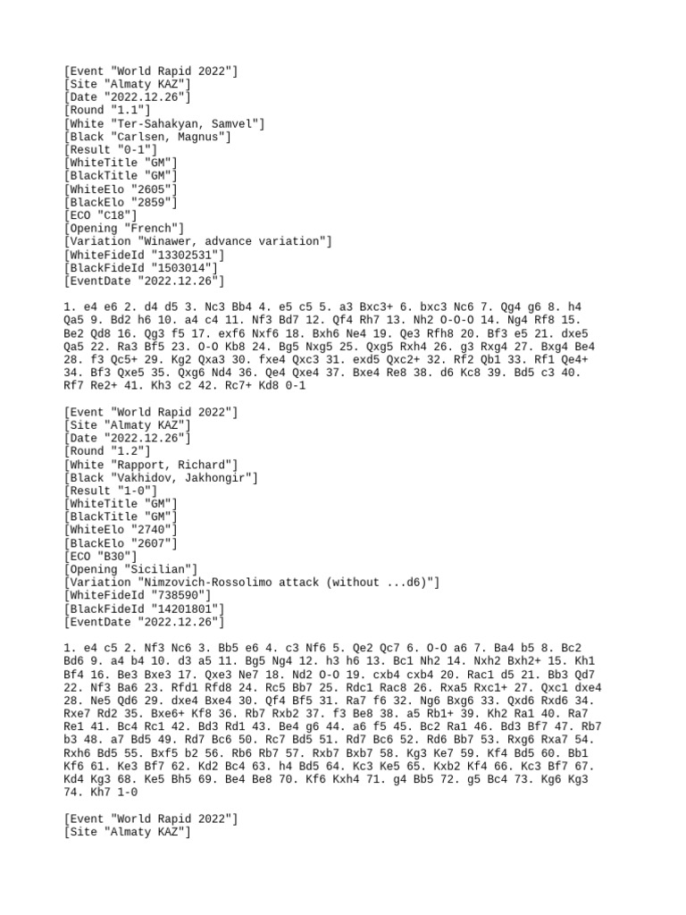 Wrap 22 | PDF | Chess Openings | Chess Theory