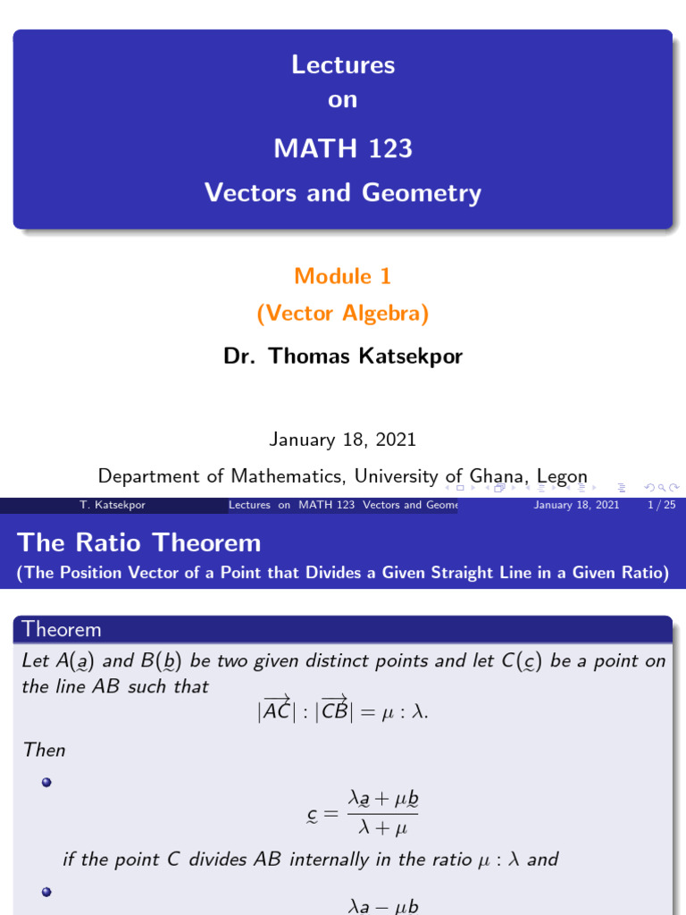 MATH 123 Module 1 - Lecture Video 2 | Download Free PDF | Line (Geometry) | Mathematics
