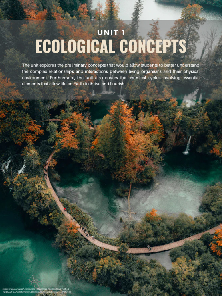 Unit 1 Ecological Concepts | PDF | Earth Sciences | Environmental Science