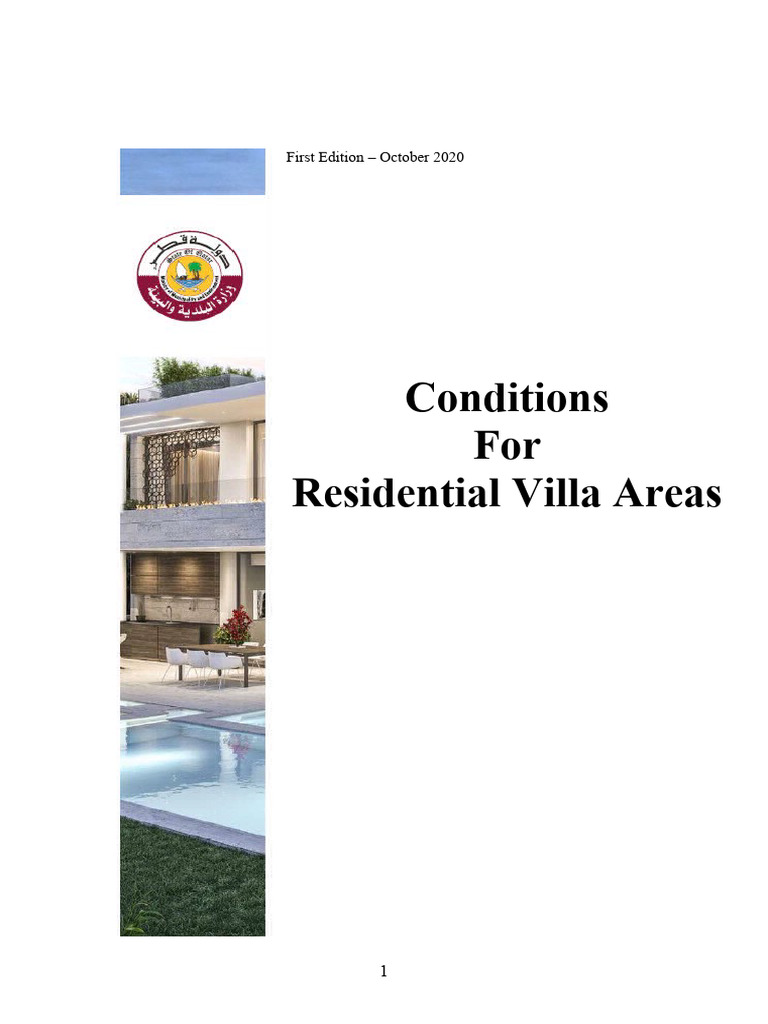 Qatar Residential Villa Building Guidelines | PDF | Stairs | Civil ...