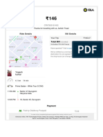Sample of Ola Bill For Edit | PDF | Invoice | Services (Economics)