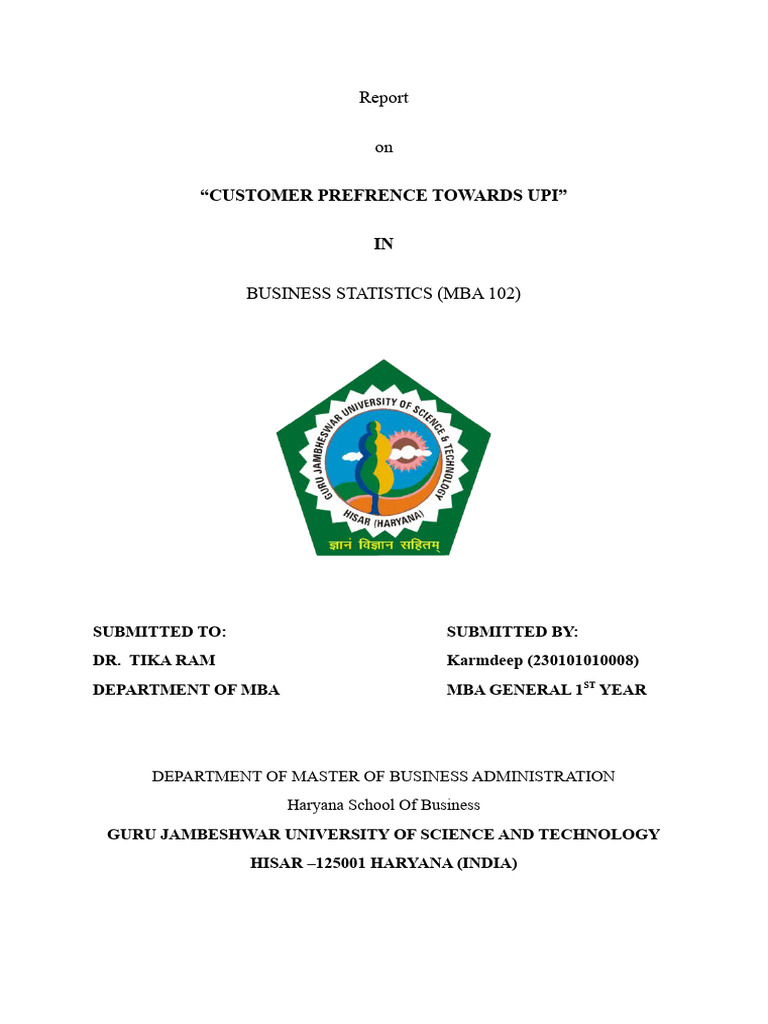 Assignment Front Page | PDF