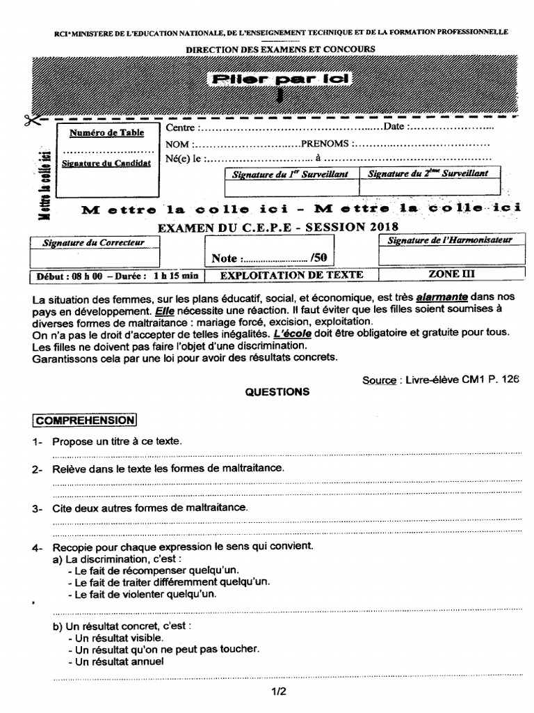 Cepe Zone3 Et 2018 | PDF