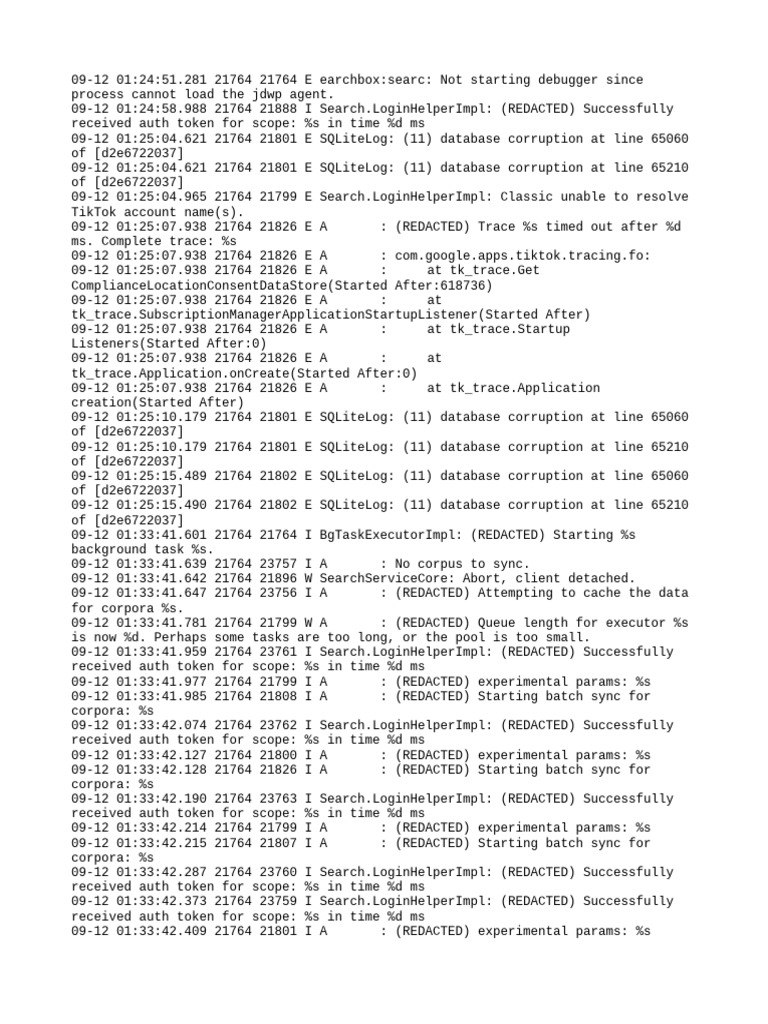 Log | PDF | Data Management Software | Information Technology Management