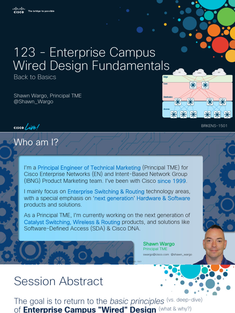 BRKENS-1501 - 123 Enterprise Campus Wired Design Fundamentals | PDF | I Pv6 | Computer Network