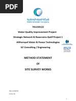 METHOD STATEMENT For Mobilization of Temporary Facilities and Utilities | PDF | Sewerage | Concrete