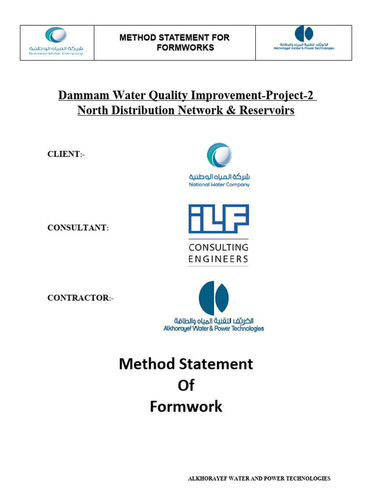 Method Statement For Formwork | PDF | Risk Assessment | Civil Engineering