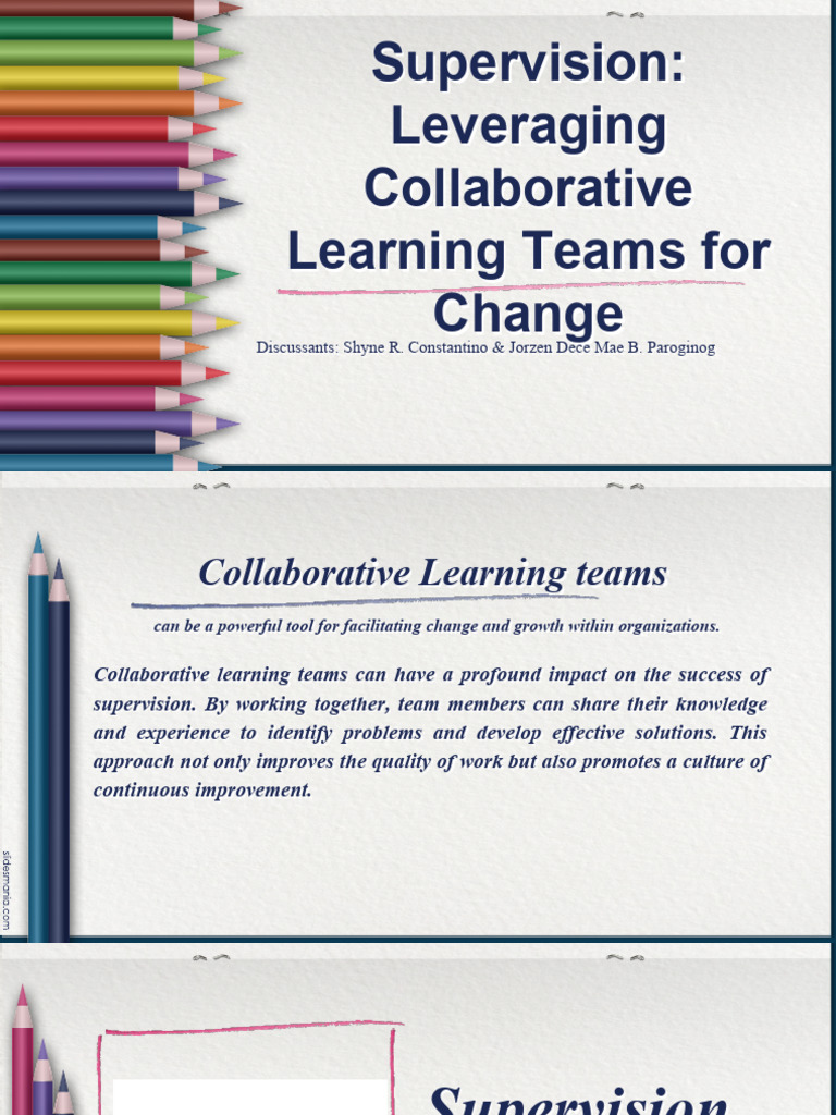 Educ 211 Leveraging Collaborative Learning Teams For Change | PDF | Learning | Human Communication