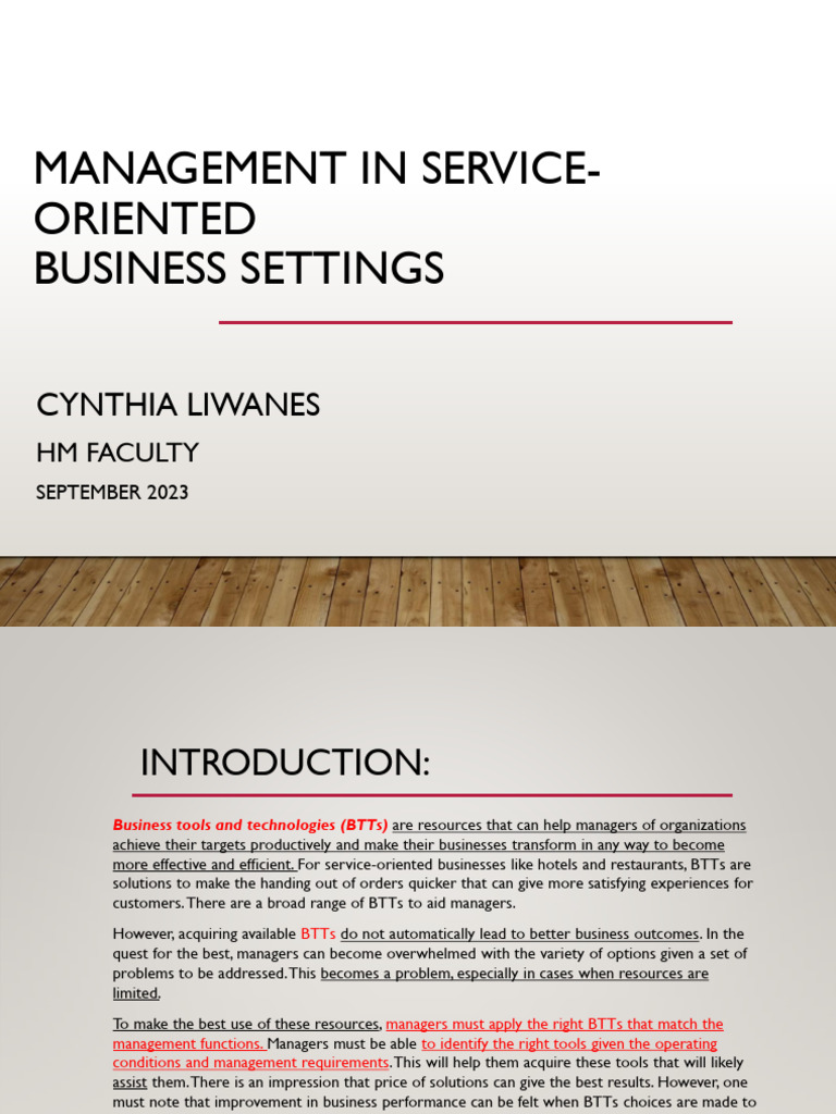 Choosing Business Tools for Growth | PDF | Restaurants | Decision Making