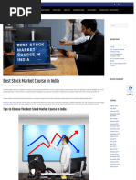 Full Indian Stock Market Course | PDF