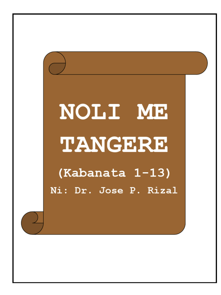 Noli Me Tangere Kabanata 1 13 | PDF