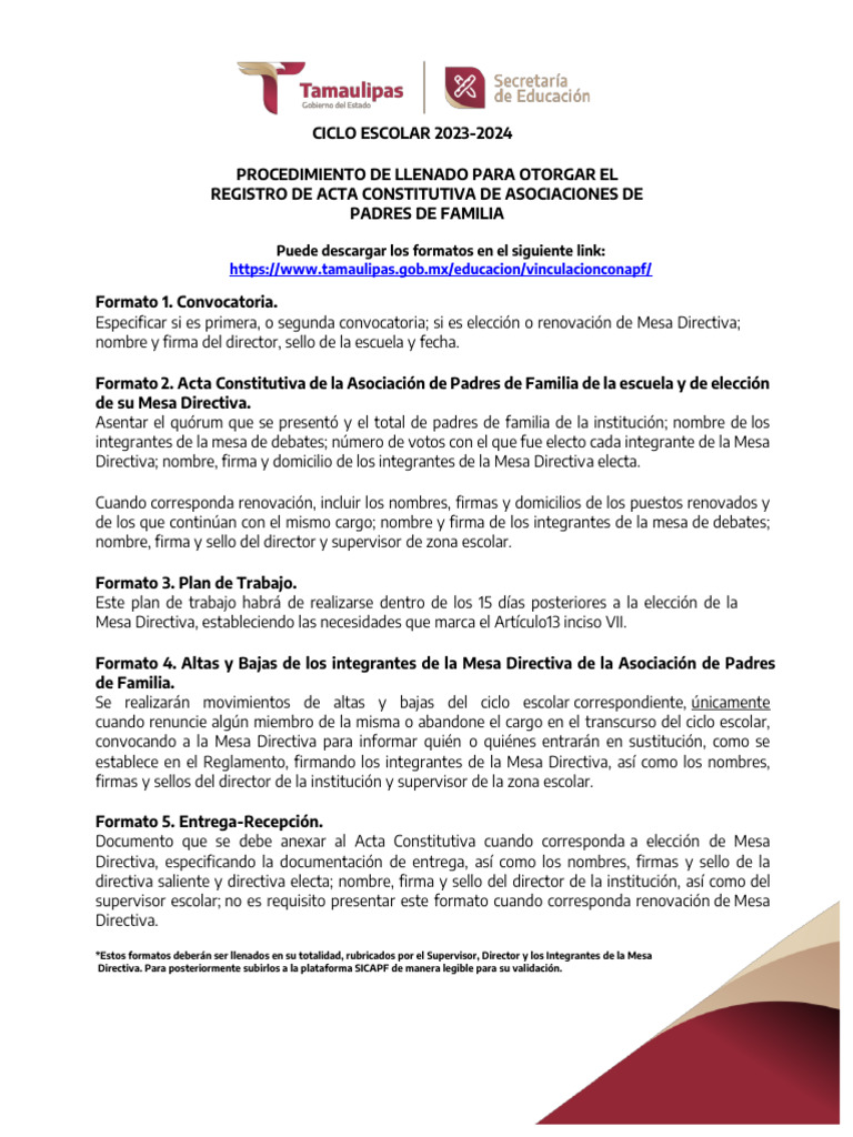 Procedimiento para Registro APF 2023-2024 | PDF | Gobierno | Elecciones