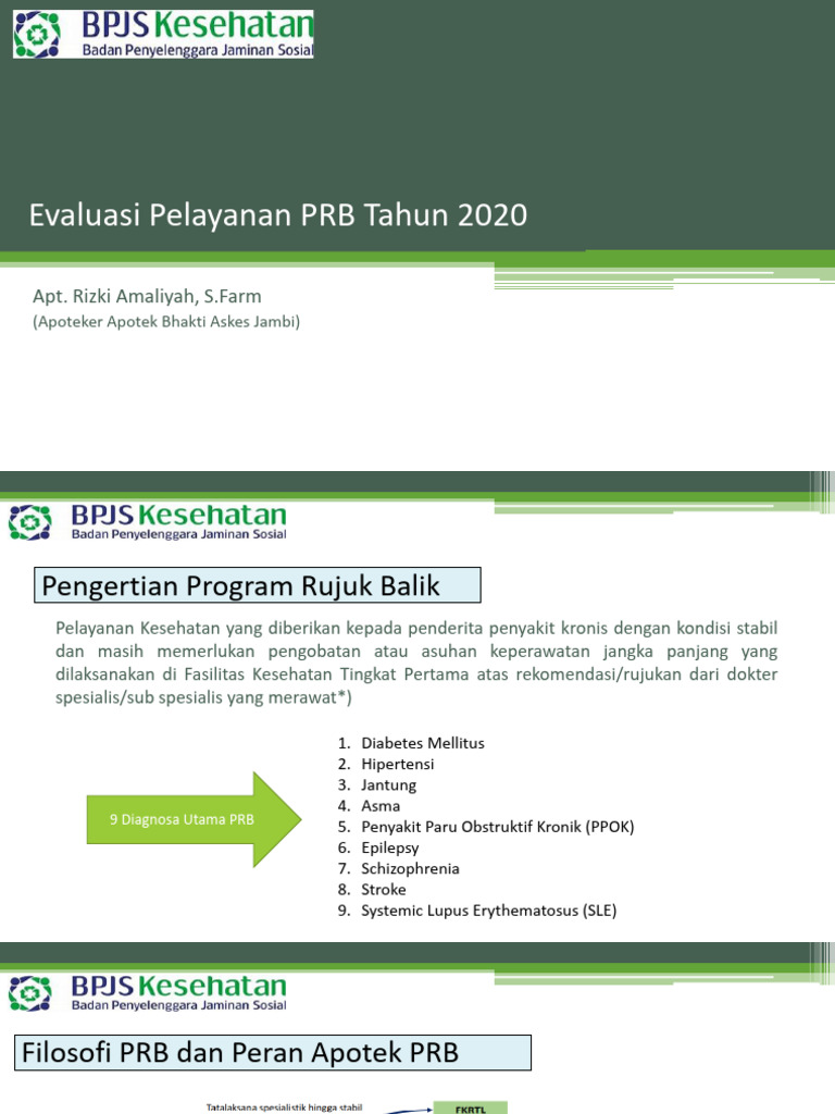 Evaluasi Pelayanan PRB Tahun 2020 | PDF