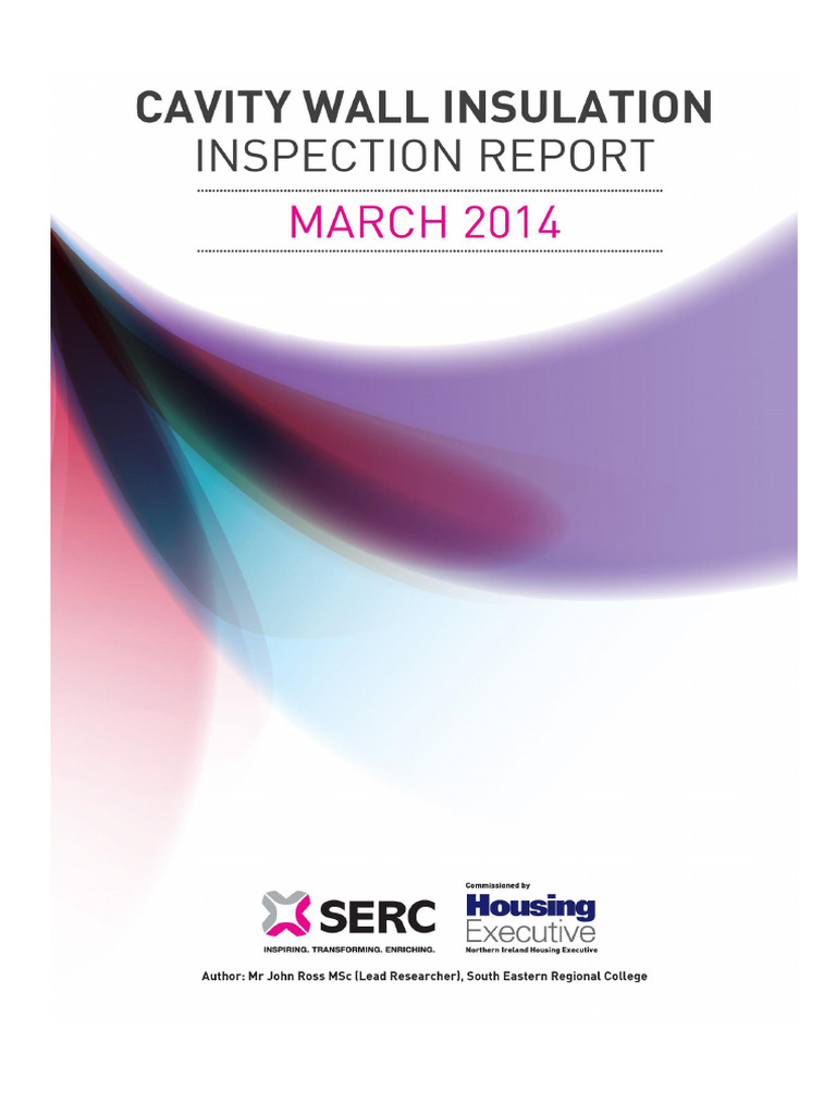 Cavity Wall Insulation Inspection Report | PDF | Building Insulation ...