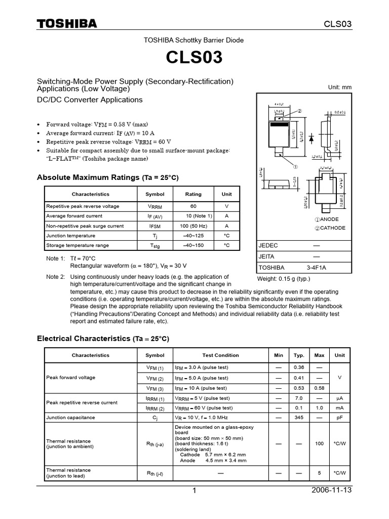 Datasheet 2 | Download Free PDF | Reliability Engineering | Diode